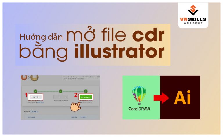 Hướng dẫn chuyển file CDR sang AI trong vòng 5 giây - Vnskills Academy